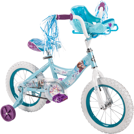 Disney Frozen Girls' Bike - Girls 14 Huffy Frozen Bike With Sleigh ...