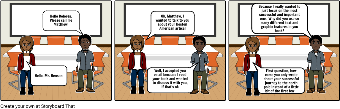 Interview W Mr Henson 1 - Storyboard (1164x385), Png Download