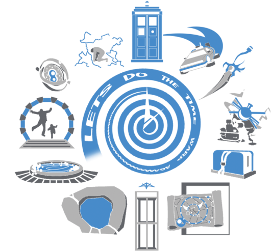 Time Warp - Graphic Design (571x504), Png Download