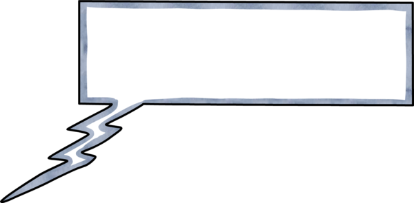 9190375, Talk Bubble Square Jagged Tail - Graphics (600x295), Png Download