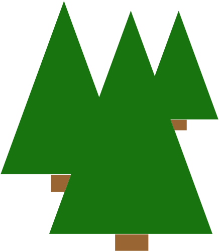 Clipart Triangle Line Tree Png 436 * 500 Transprent - Line Tree ...