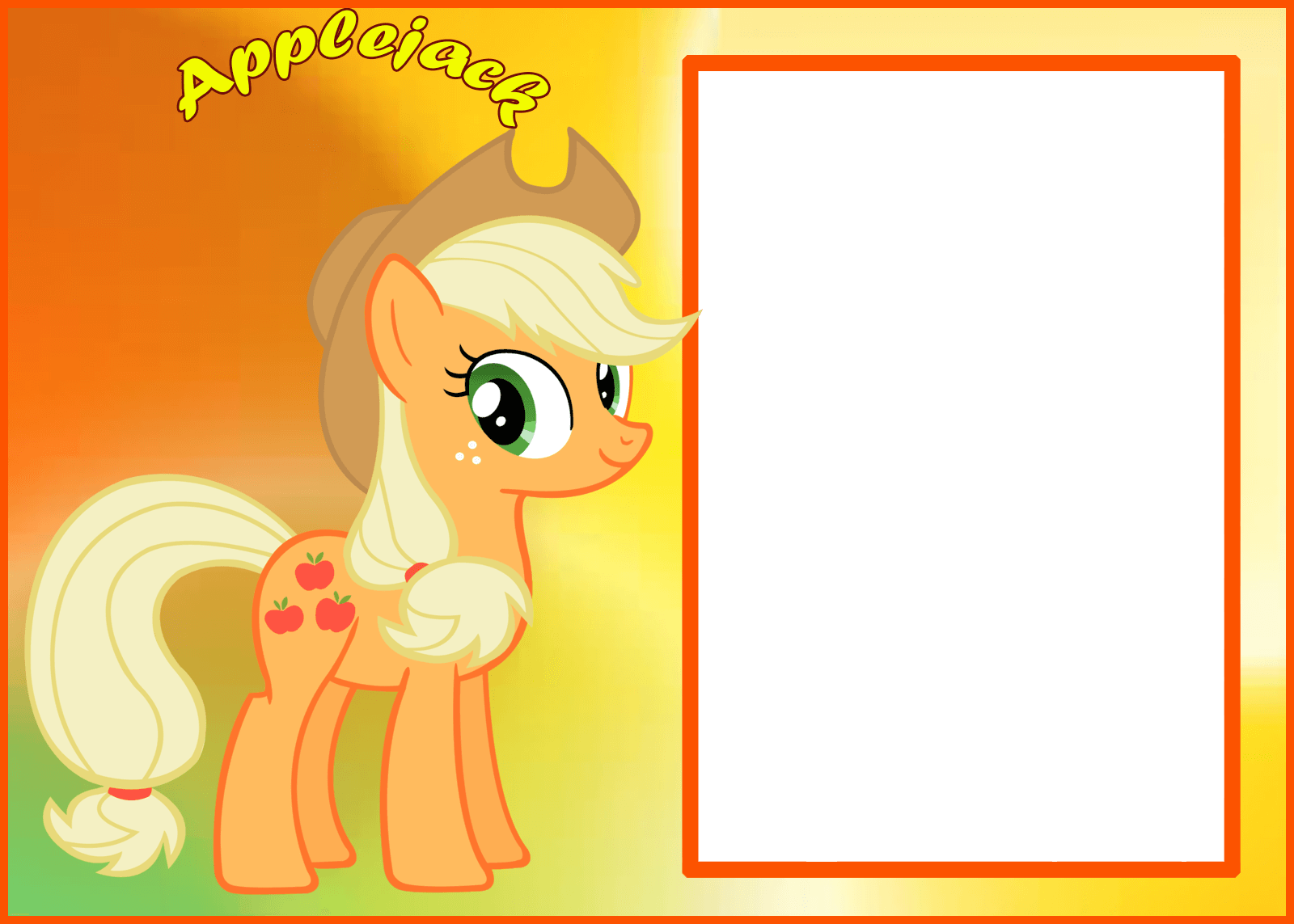 Marco Foto Mi Little Pony - Picture Frame (1600x1143), Png Download