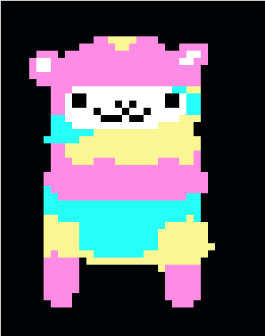 Lama - Pixel Art Lama (510x590), Png Download