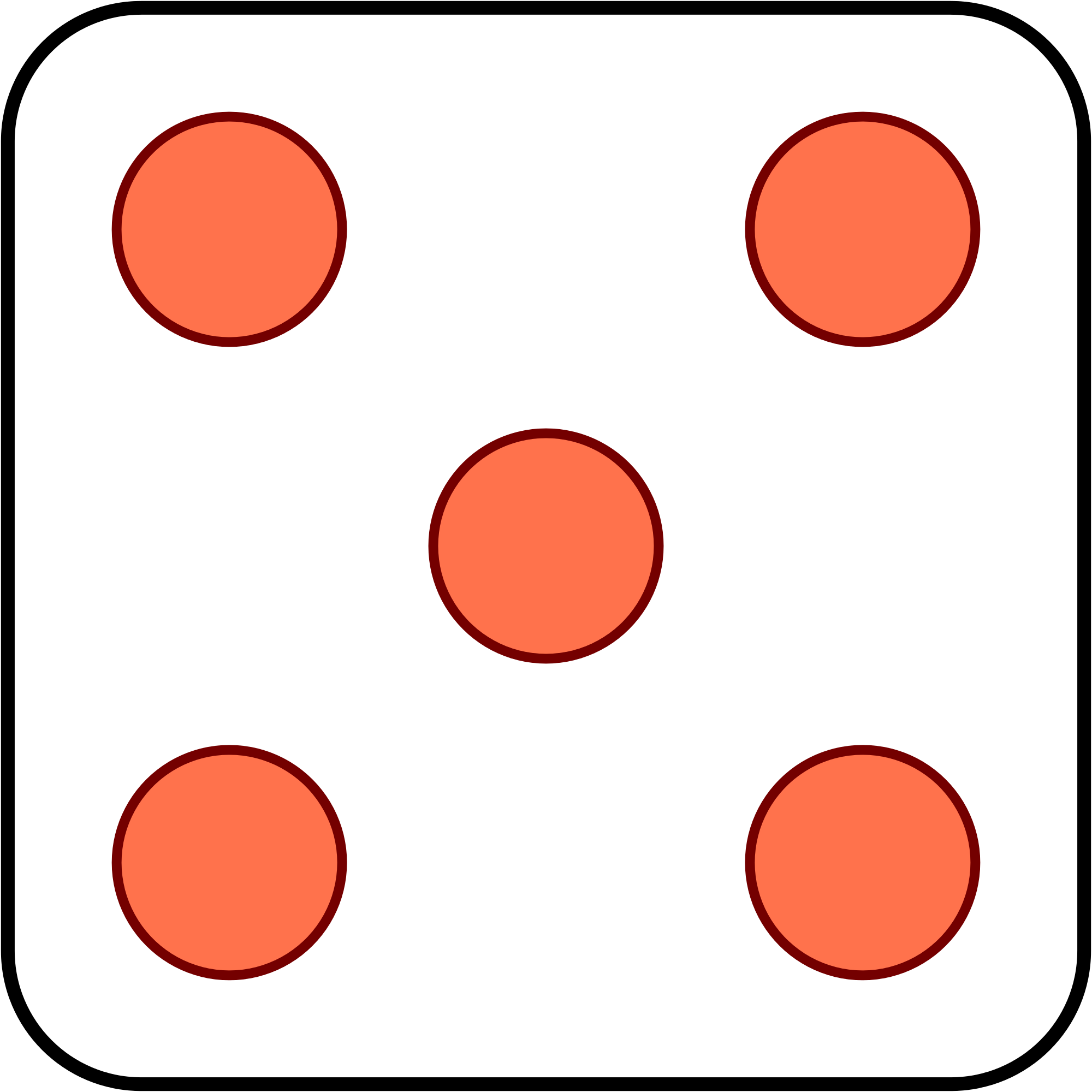 Dice Clipart Number Five - File Dice 5 Png (2000x2000), Png Download