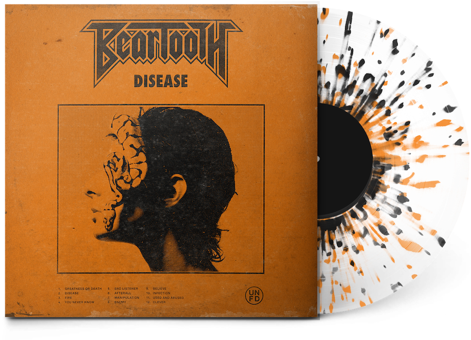 Bt Disease Vinylmock Ultraclear-splatter - Beartooth Disease Album (1000x1000), Png Download