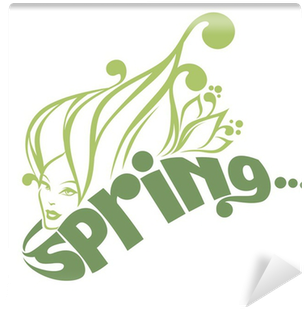 Spring And Beauty, Vector Commercial Background Wall - Mural - Spring ...