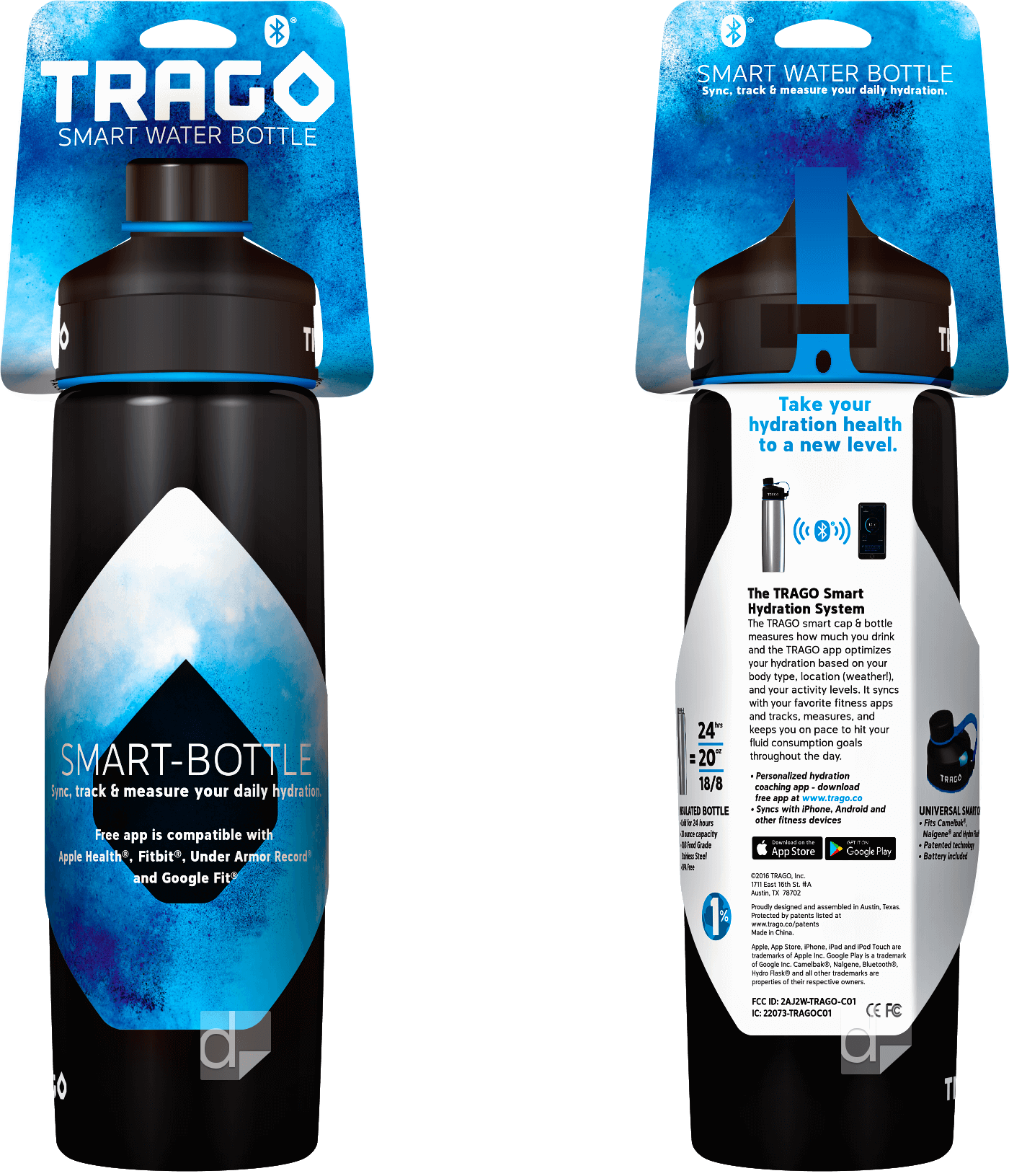 Double-sided Custom Die Cut Bottle Necker Hang Tag - Water Bottle Hang ...