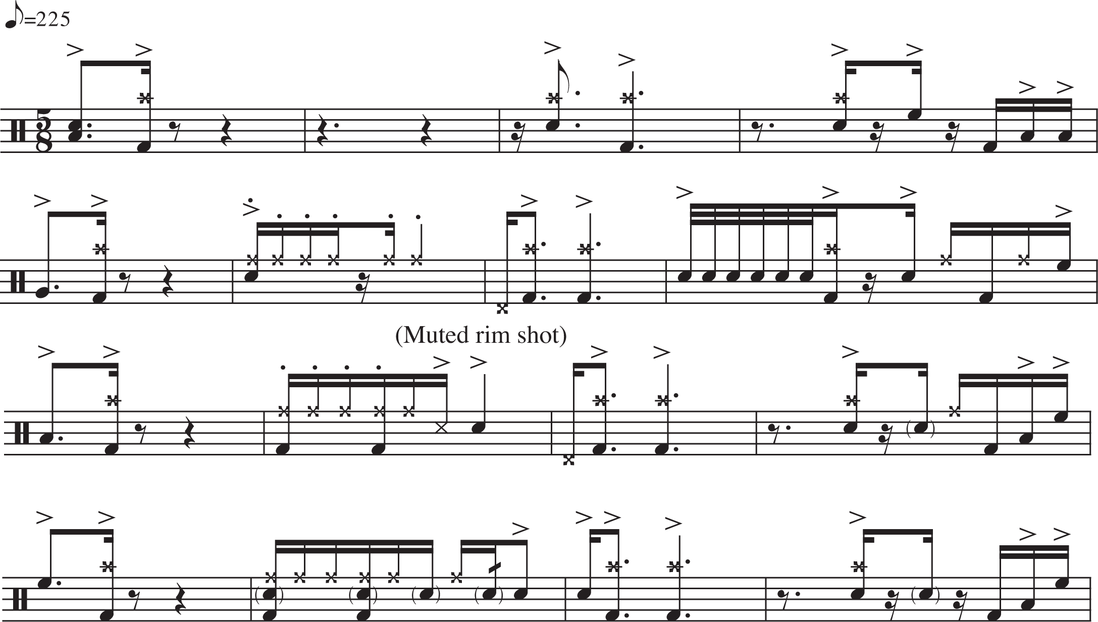 This Transitions To A Quarter Note Override Pattern - Sheet Music ...