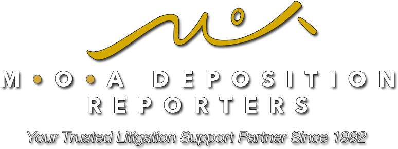 Moa Deposition Reporters (786x295), Png Download