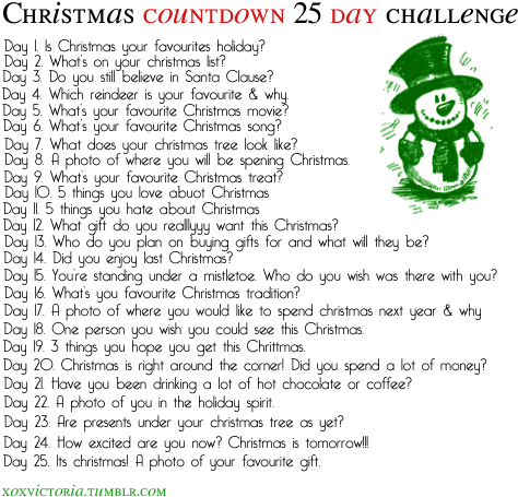 Download Christmas Countdown 25 Day Challenge - Christmas Countdown ...