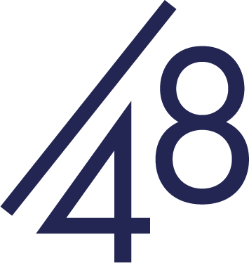 48 Logo - Large Printable Number 4 (355x374), Png Download