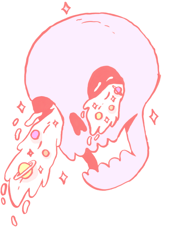 Skull Clipart Transparent - Cute Skull Transparent (727x1000), Png Download