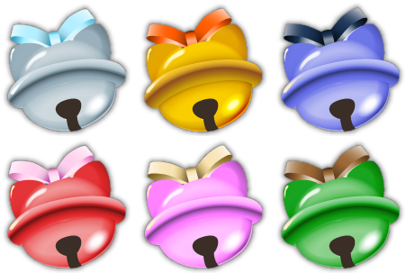 Cat Bell Set - Cat Bell Png (462x308), Png Download