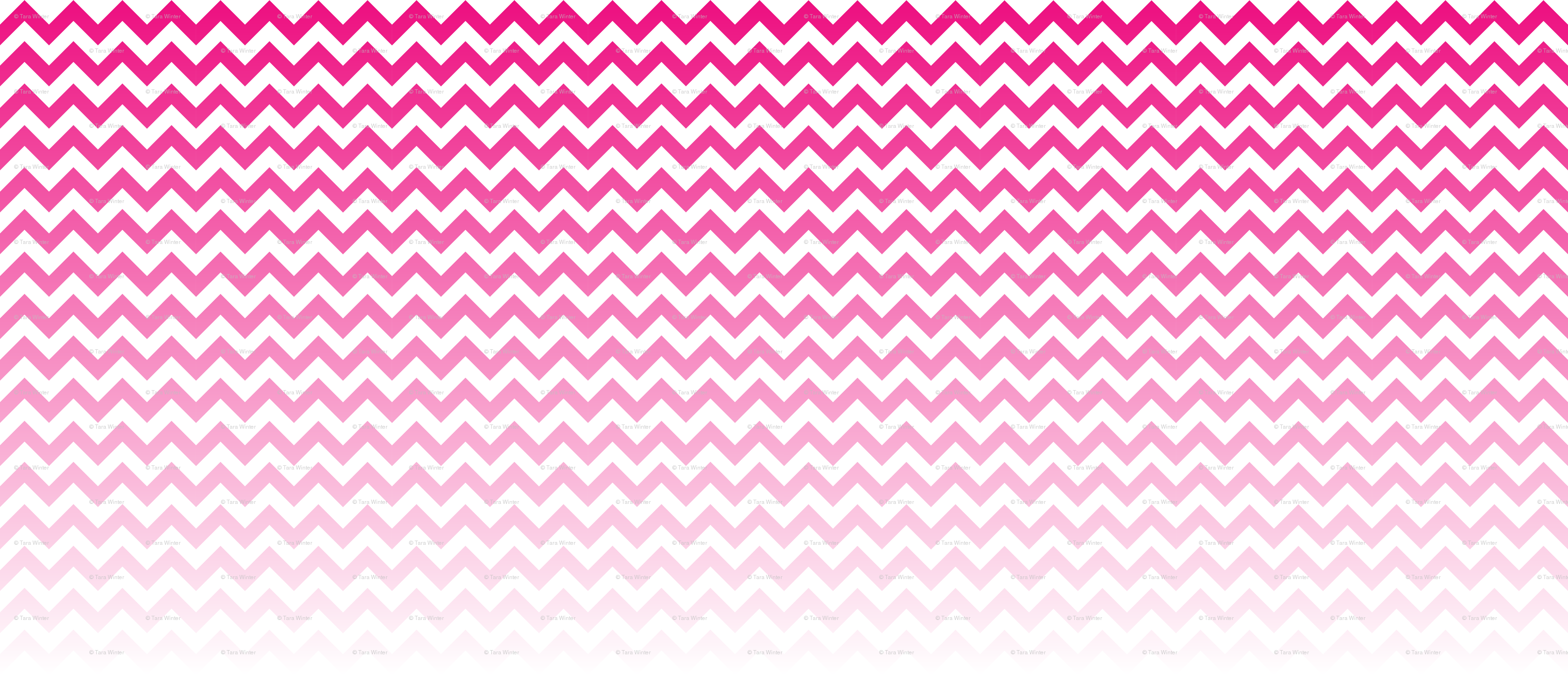 Hot Pink Ombre Chevron Fabric - Pink Ombre Chevron (3335x1436), Png ...