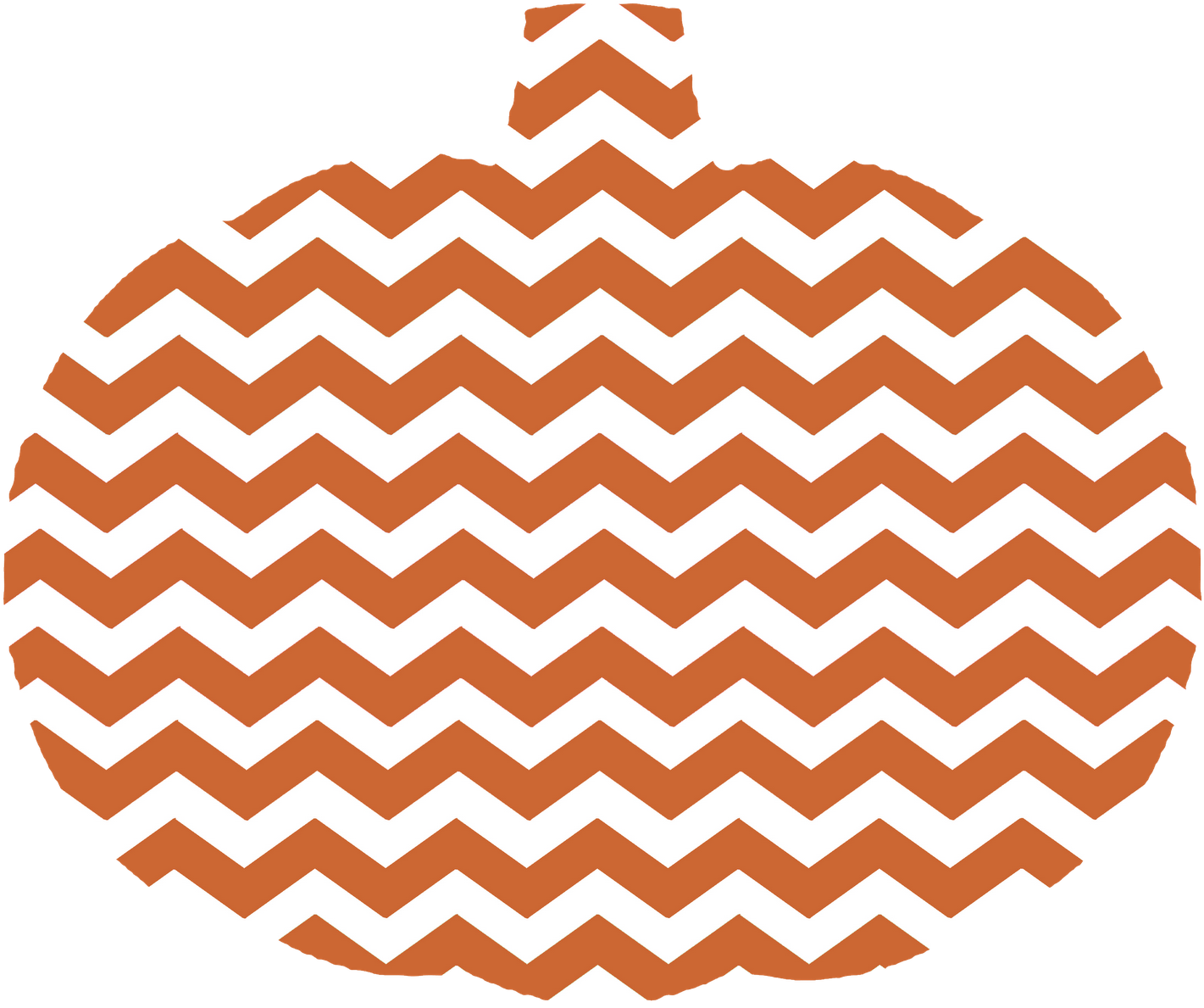 Chevron Pumpkin Clipart