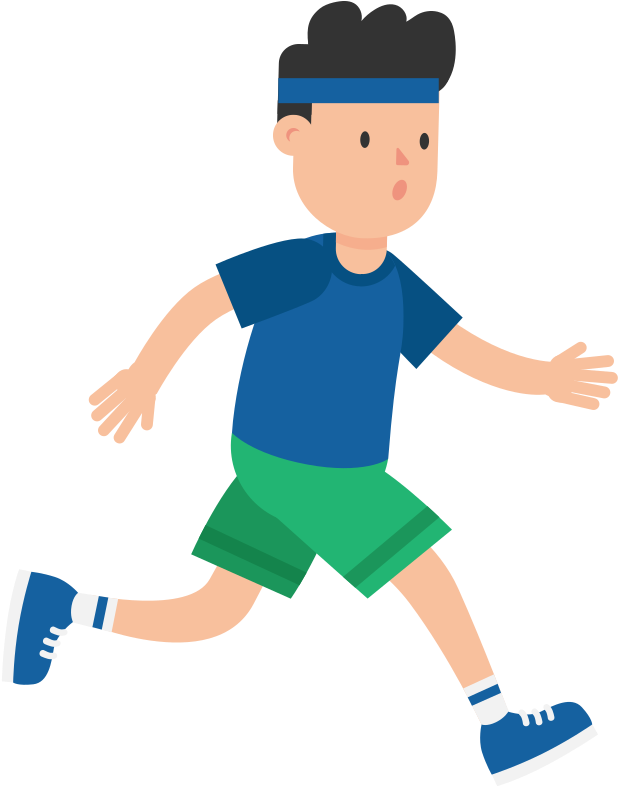 Man Jogging Cartoon - Jogging Cartoon (1280x720), Png Download