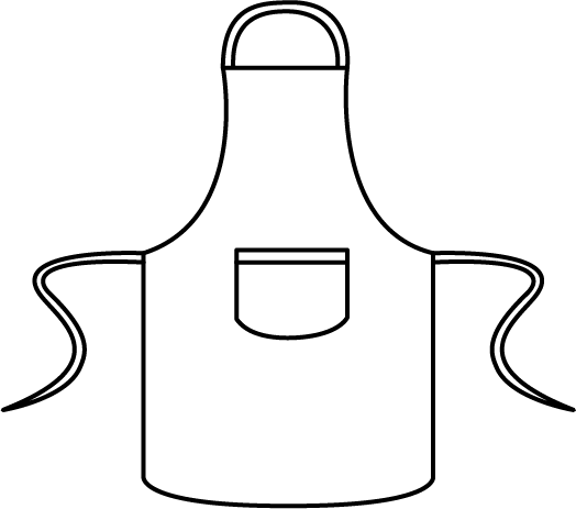 Free Library Apron Drawing White - Black And White Aprons Clip Art ...