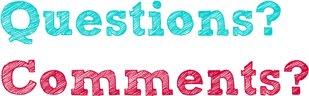 Any Comments Or Questions (732x267), Png Download