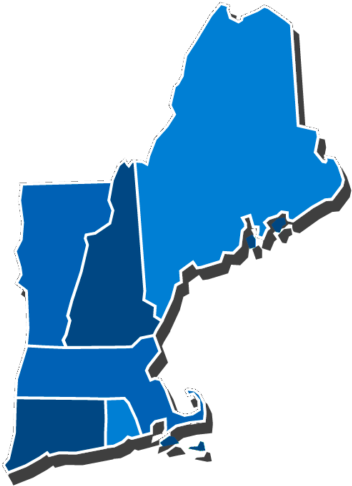 Ne Vector Map - New England (400x541), Png Download
