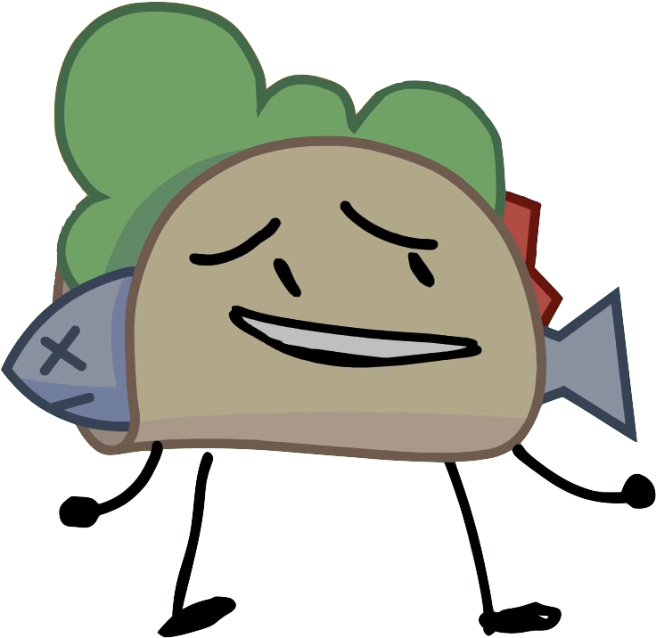 Download Taco In Bfb 10 - Bfdi Taco Assets | Transparent PNG Download ...