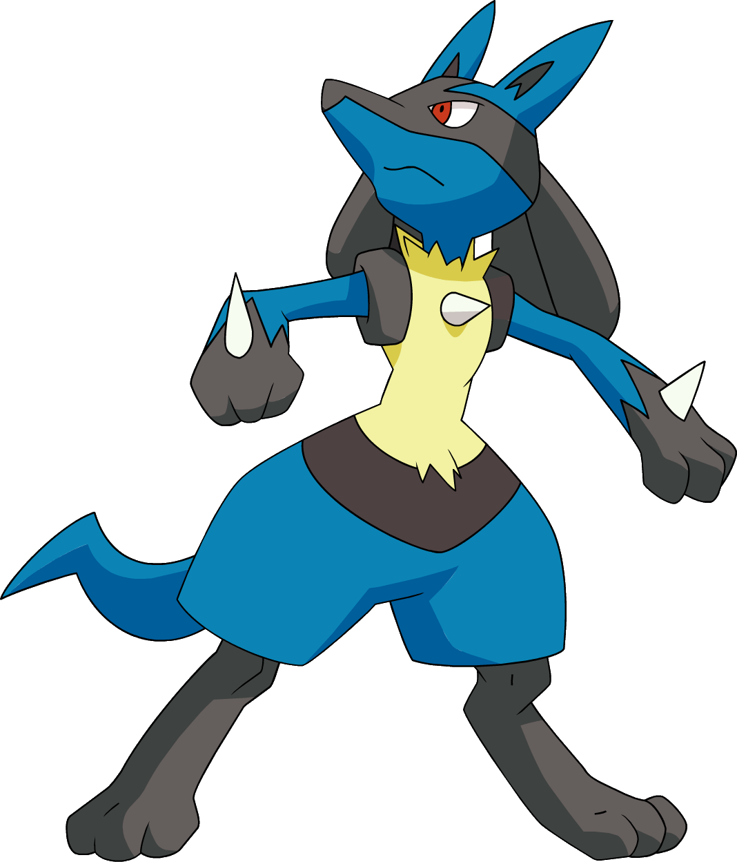 Lucario Evolution Chart - Pokemon Lucario (1068x1248), Png Download