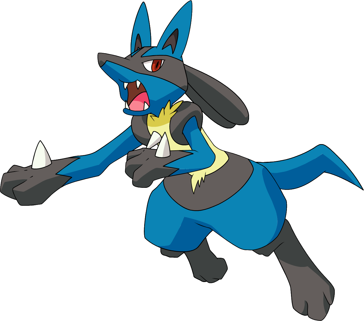 Lucario Evolution Chart - Lucario Dp Anime (1232x1087), Png Download