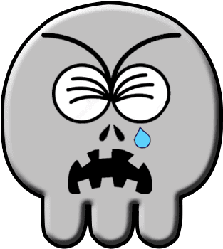 Download Get The Scary Skeleton Emoji App Now - Crying Skeleton ...