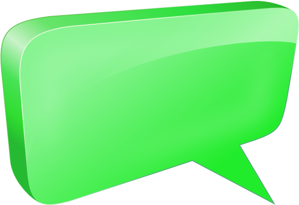 Text Message Bubble Png Download - 3d Text Bubble (600x414), Png Download