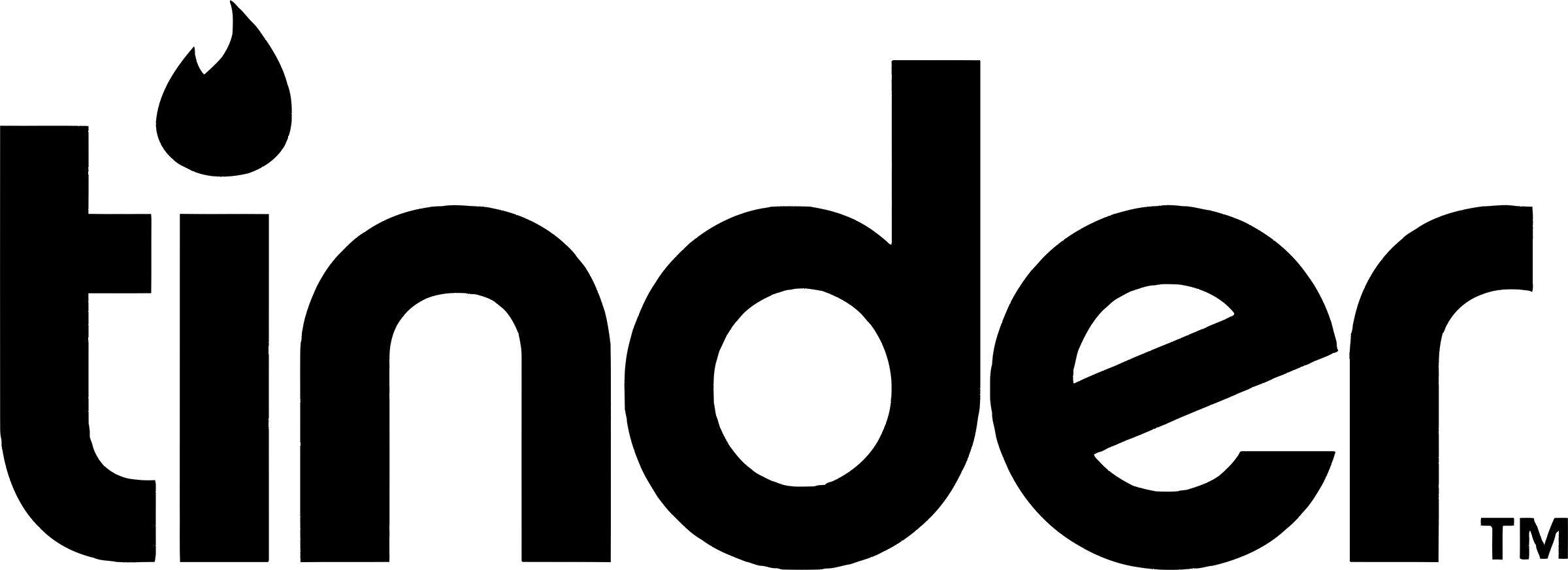 Tinder Logo (2400x872), Png Download