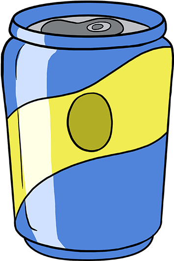 How To Draw Soda Can - Draw A Can Step By Step (680x678), Png Download