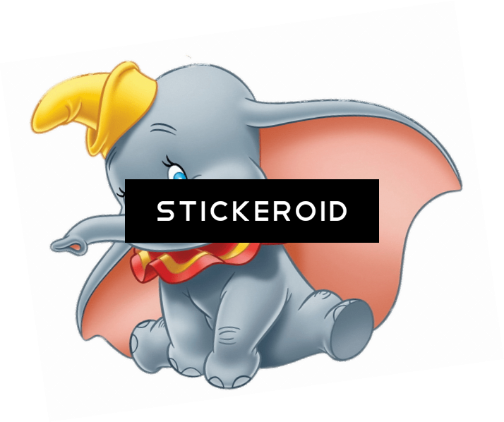 Dumbo With Yellow Hat - Dumbo The Elephant (714x598), Png Download