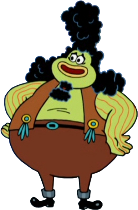 Mr Krabs With Afro (441x674), Png Download