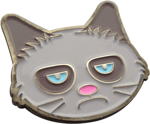 Grumpy Cat Ball Marker & Hat Clip - Cat (500x500), Png Download