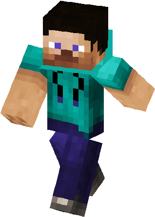 Steve Hoodie Skin - Skins De Minecraft Anonymous (317x453), Png Download