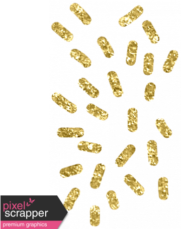 Download Ice Cream Sprinkles Gold Glitter - Gold Glitter Graphics ...
