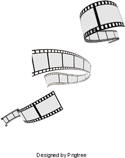 Download Stereoscopic Movie Film Rolled Poster Vector Material, - Film ...