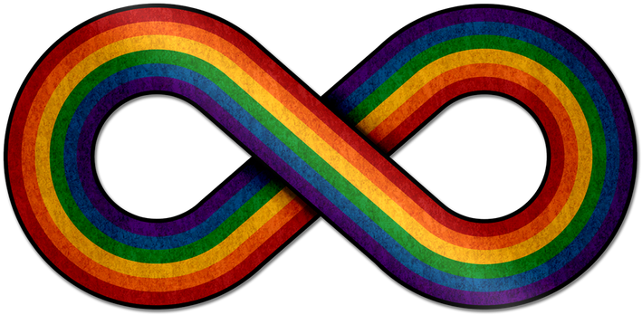 Large Infinity Symbol Made Out Of Lgbt Pride Rainbow - Rainbow Infinity ...