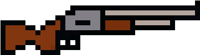 Shotgun - 8 Bit Shotgun (550x290), Png Download