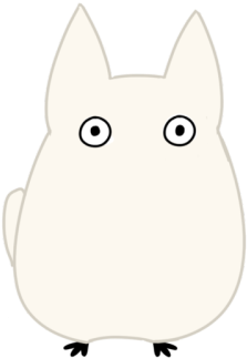 Your Government Assigned Kin Of The Day Is - Mini Totoro White (400x400 ...