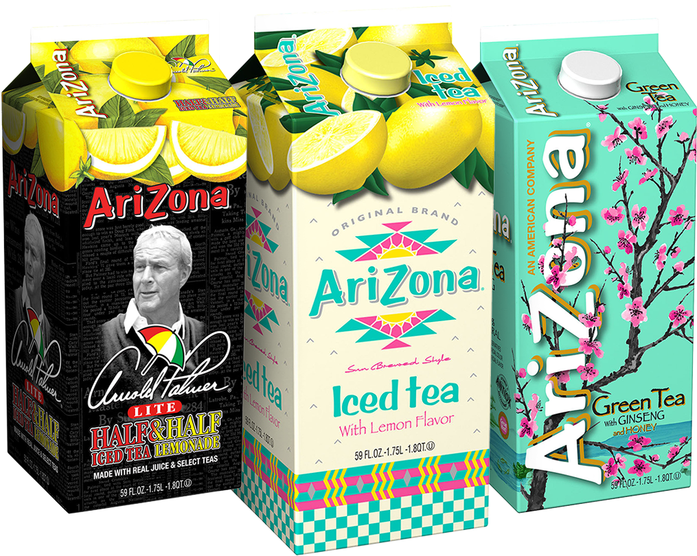 Arizona Tea Logo Png - Arizona Iced Tea Carton (1105x855), Png Download