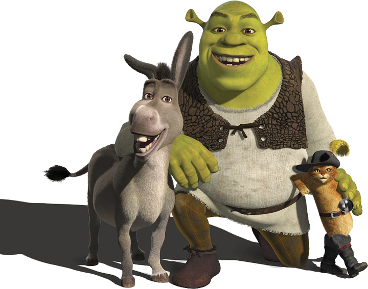Download Transparent Shrek Face Download - Shrek Donkey And Puss In ...