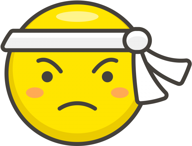 Download Determined Face Emoji - Determined Emoticon | Transparent PNG ...