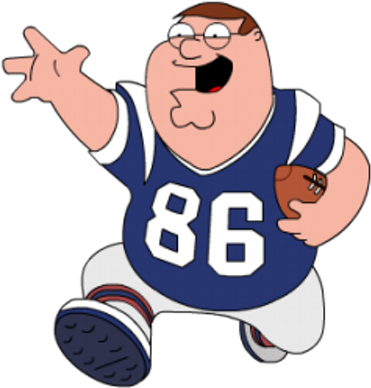 Peter Griffin - Peter Griffin Football (400x400), Png Download