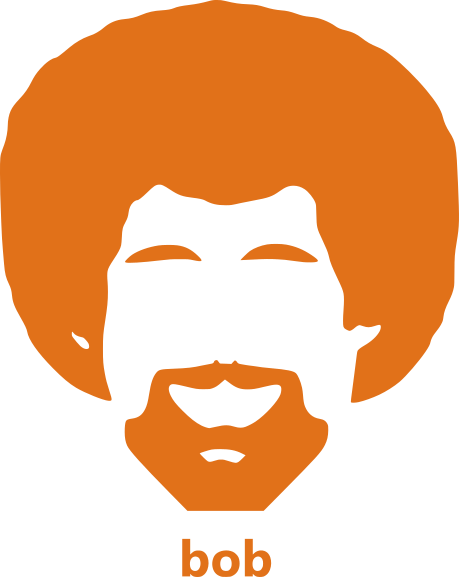 Bob Ross Pumpkin Carving (459x577), Png Download