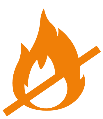 Icon Flame Retardant Orange - Flame Retardant (354x409), Png Download