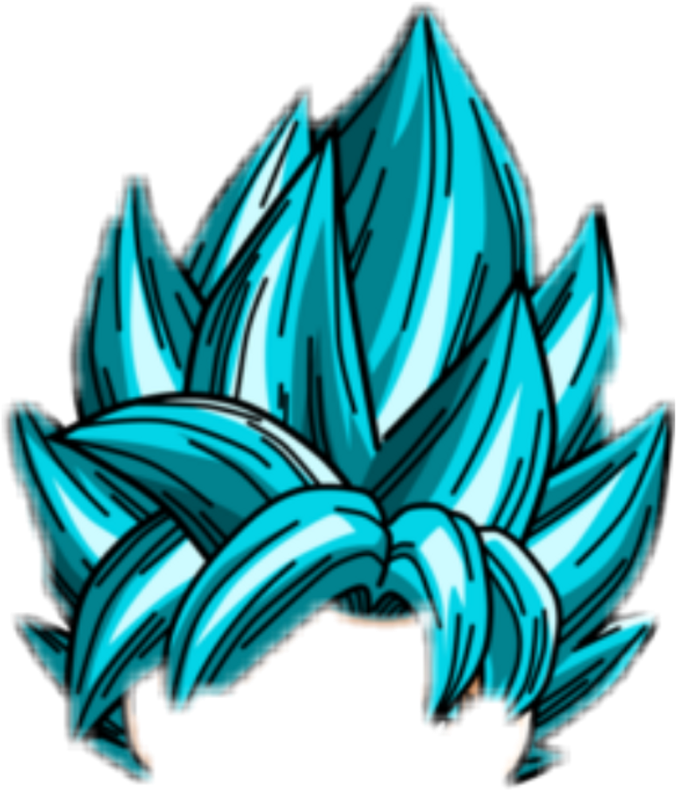 Download Goku Hair - Goku Ssjb Hair | Transparent PNG Download | SeekPNG