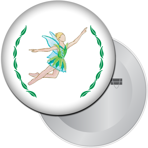 Tinkerbell Button / Magnet - Magnet Ballet / Magnet (720x720), Png Download