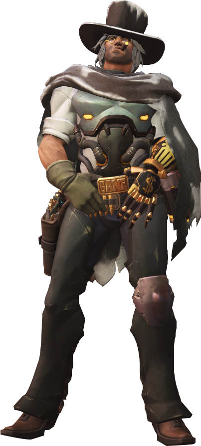 Download Overwatch Mccree Png - 3d Rendering | Transparent PNG Download ...