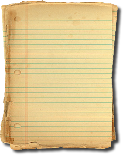 Notepad - Old Notebook Paper Background (419x531), Png Download
