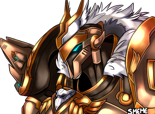 Thumb Image - Reinhardt Overwatch Anime (600x441), Png Download